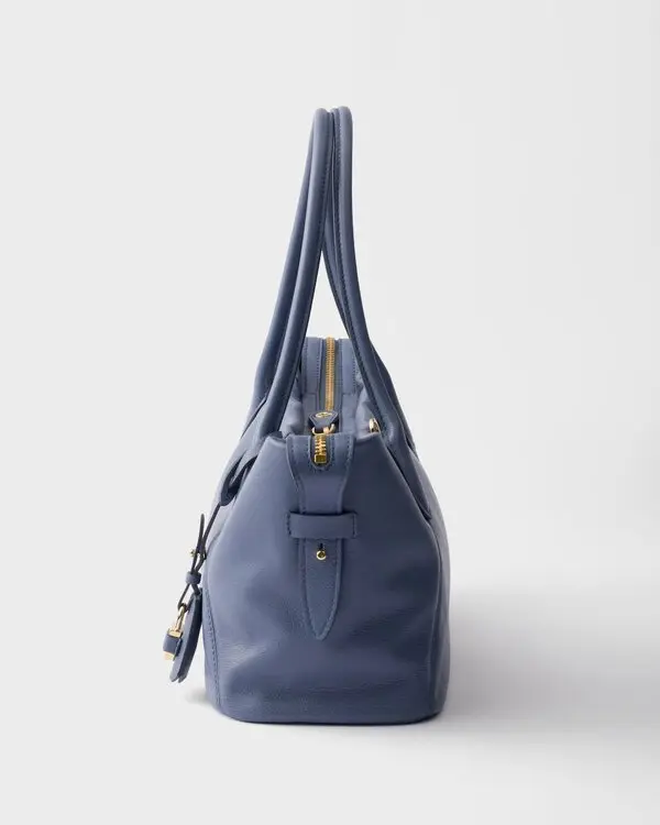 Prada Ouvert Large Leather Tote Bag