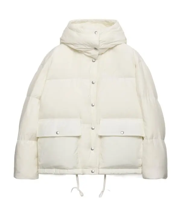 Prada Drawstring Hooded Down Jacket
