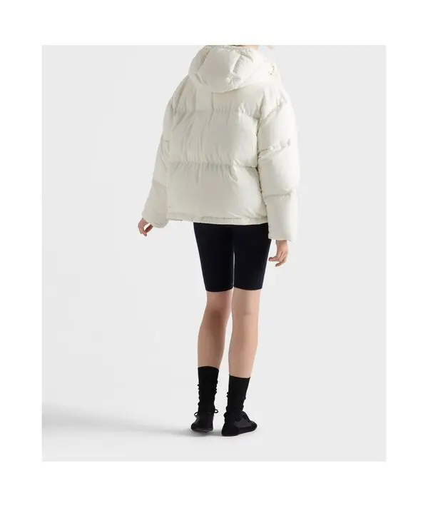 Prada Drawstring Hooded Down Jacket