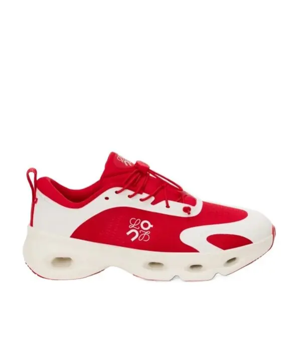 Loewe Cloudsolo Sneakers - Red/eggshell Color