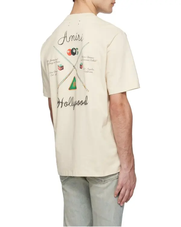 Amiri Logo Printed Crewneck T-shirt