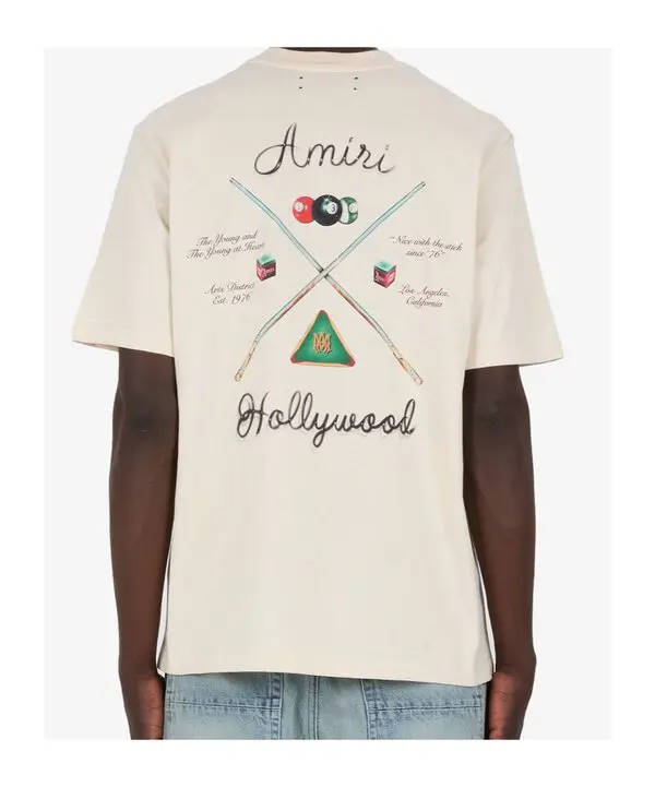 Amiri Logo Printed Crewneck T-shirt