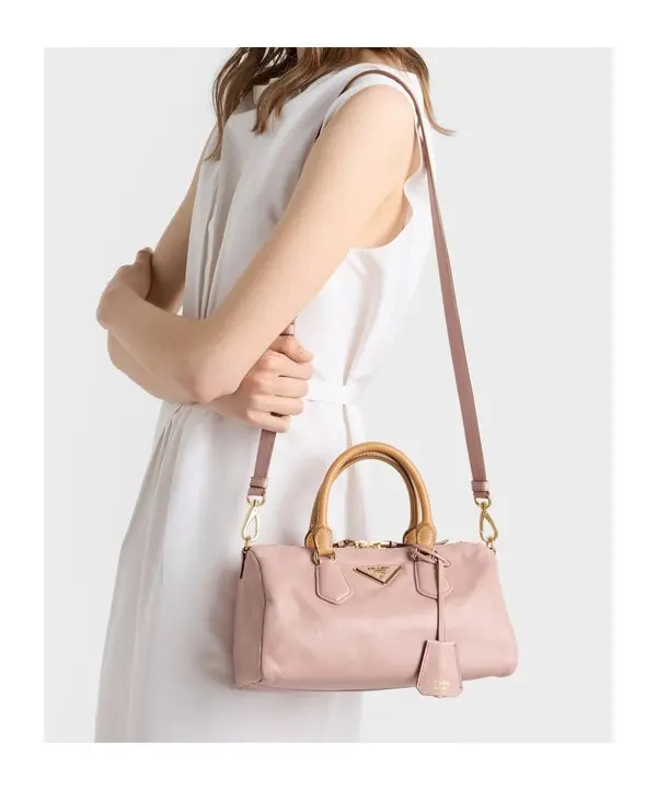 Prada Evasion Small Leather Top-handle Bag