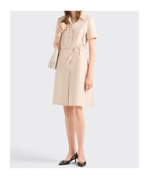 Prada Faille Shirt Dress