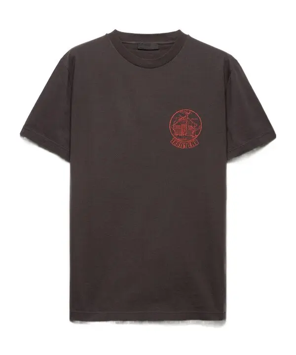 Prada Printed Cotton T-shirt