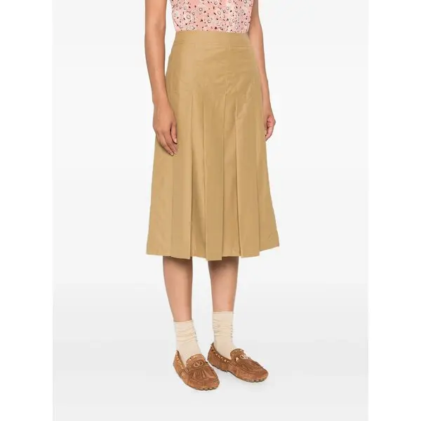 Prada Pleated Midi Skirt