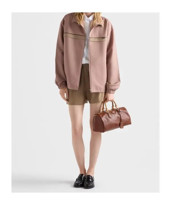 Prada Evasion Large Leather Top-handle Bag