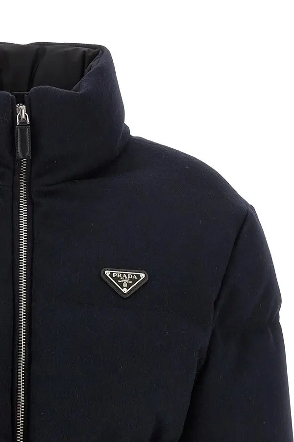 Prada High-neck Belted Jacket