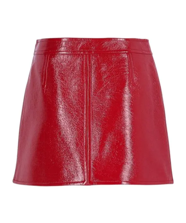 COURREGES Solid Color Midi Skirt