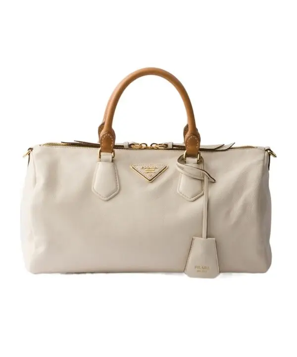 Prada Evasion Large Leather Top-handle Bag