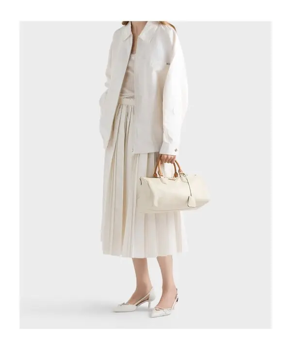 Prada Evasion Large Leather Top-handle Bag