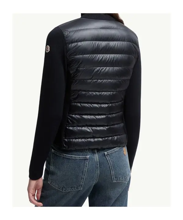 Moncler Padded Wool Zip-up Cardigan