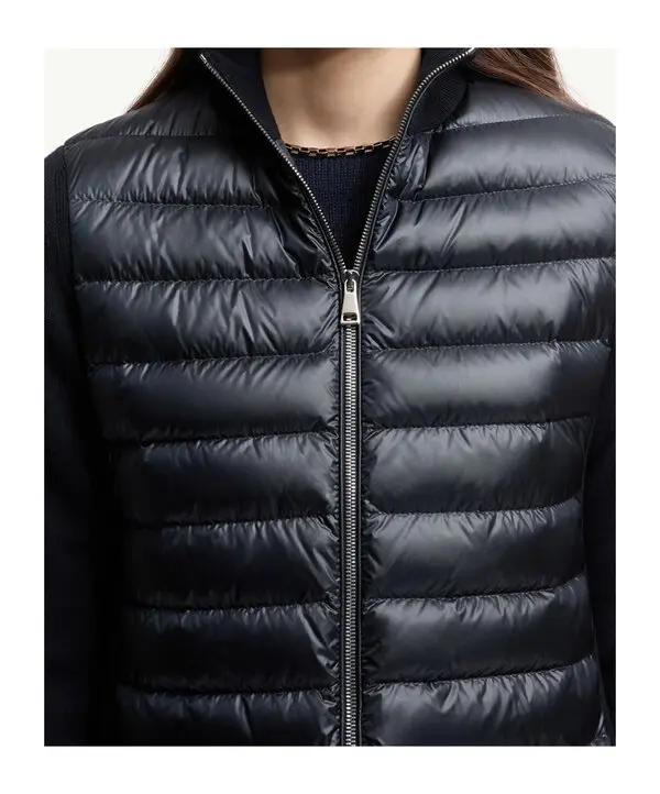 Moncler Padded Wool Zip-up Cardigan
