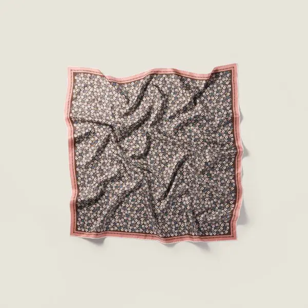 Miu Miu Printed Twill Scarf