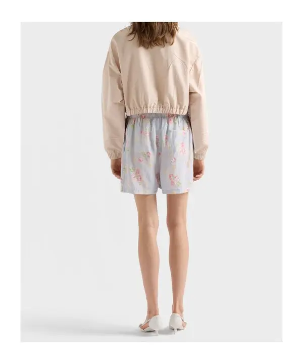 Prada Faille Blouson Jacket - Sand-colored