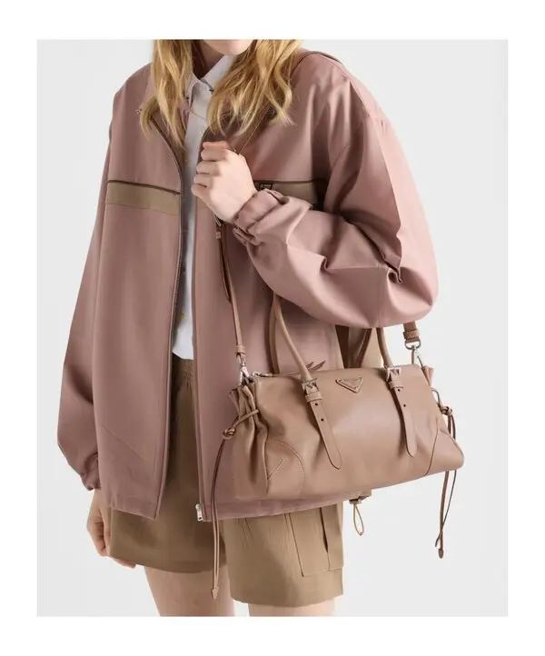 Prada Karin Medium Antiqued Leather Tote Bag