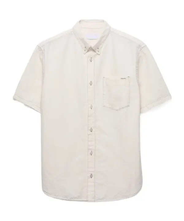 Prada Short-sleeved Chambray Shirt