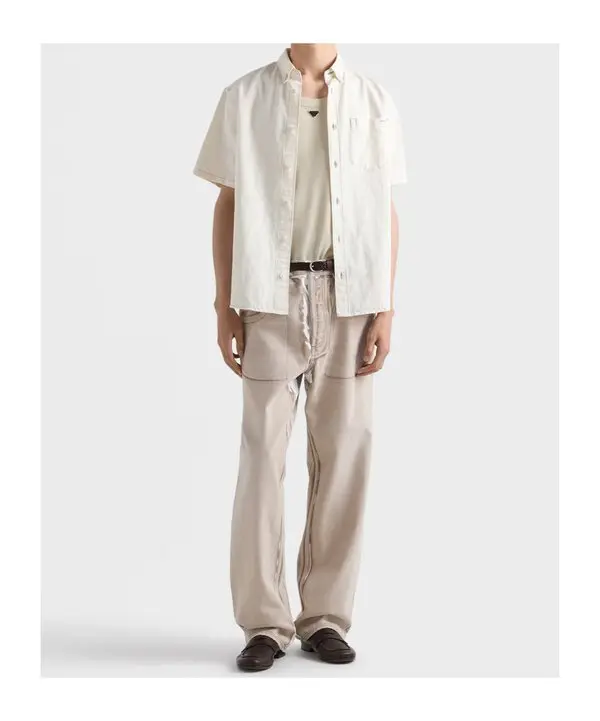 Prada Short-sleeved Chambray Shirt