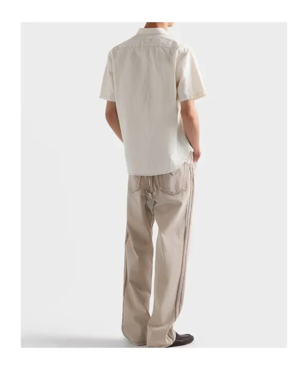 Prada Short-sleeved Chambray Shirt