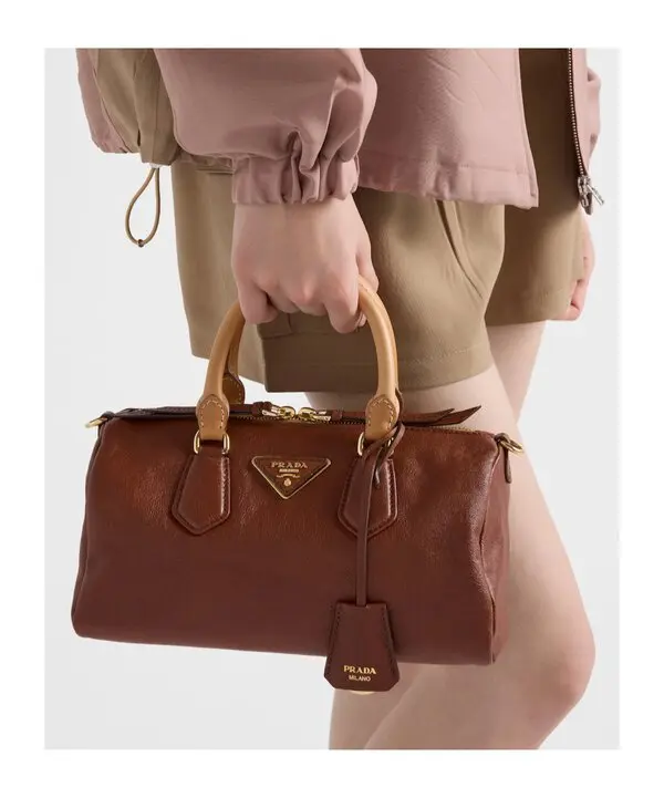 Prada Small Leather Top-handle Bag