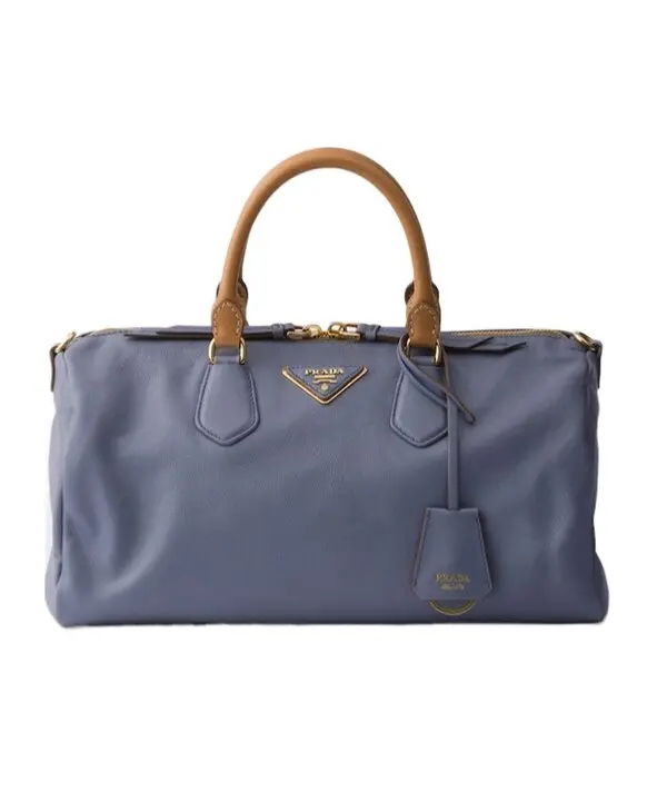 Prada Evasion Large Leather Top-handle Bag
