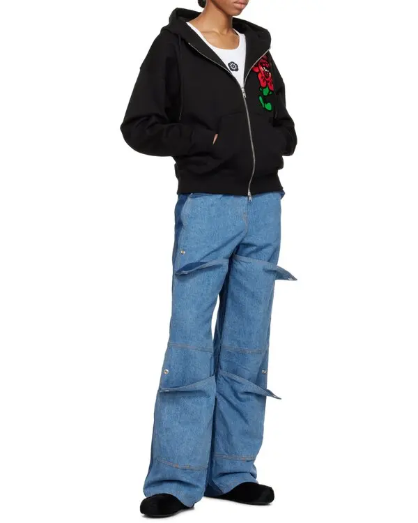Kenzo Japanese Denim Multipocket Cargo Jeans