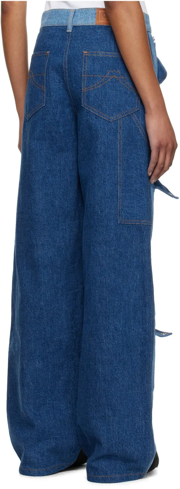 Kenzo Japanese Denim Multipocket Cargo Jeans