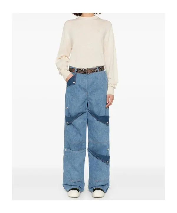 Kenzo Japanese Denim Multipocket Cargo Jeans