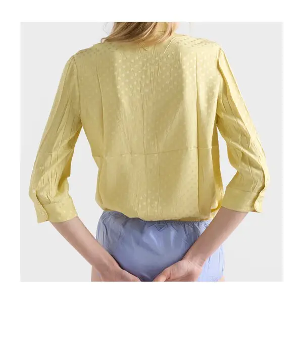 Prada Polka-dot Satin Shirt