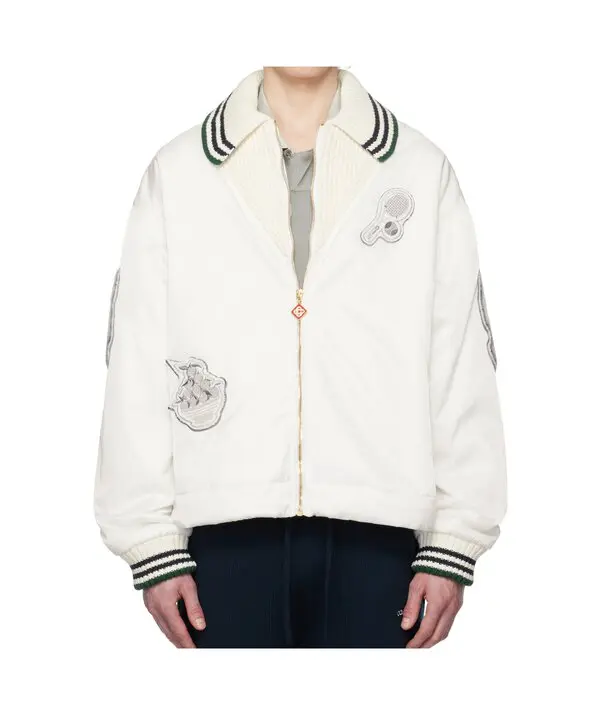 Casablanca Lapel Long Sleeve Jacket