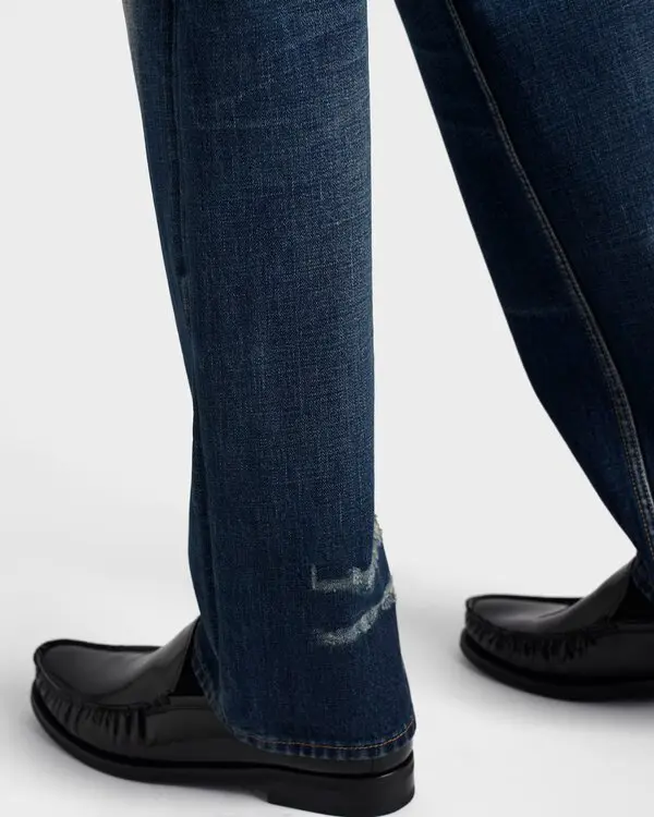 Prada Distressed Straight-leg Jeans