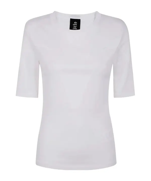 THOM KROM V-panel Short Sleeve Top