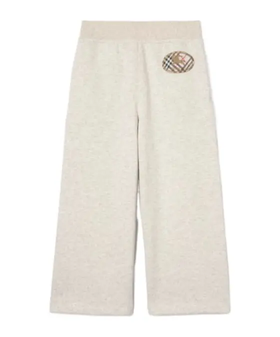 Burberry Check Knight Stamp Cotton Jogging Pants