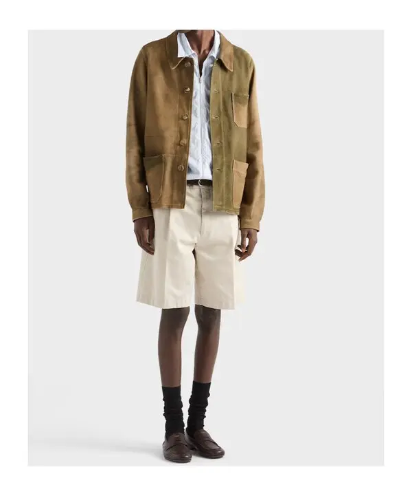 Prada Suede Blouson Jacket