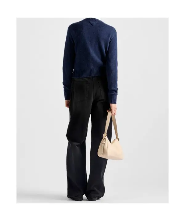 Prada Crewneck Button-up Cardigan