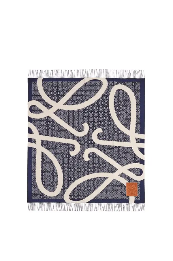 Loewe Anagram Blanket In Wool