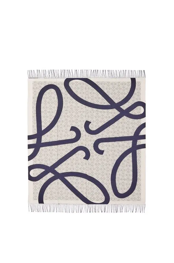 Loewe Anagram Blanket In Wool