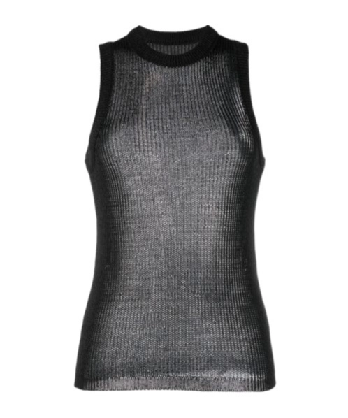 LOW CLASSIC Semi-sheer Sleeveless Top