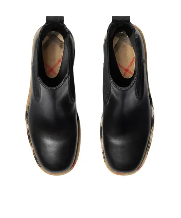 Burberry Leather Chelsea Boots