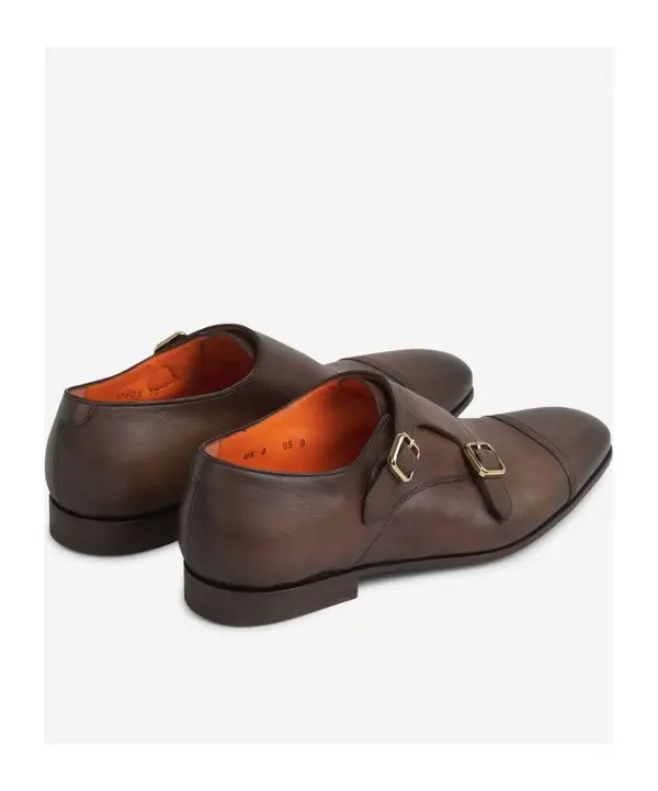 Santoni Double-buckle Monk Shoes