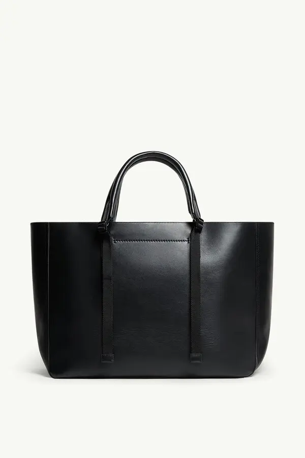 Moncler Carlo Leather Tote Bag