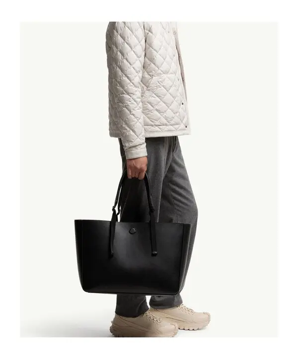 Moncler Carlo Leather Tote Bag