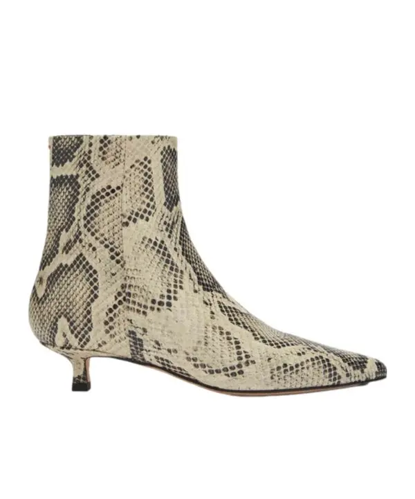 AeydĒ Sofie Snakeskin-effect Ankle Boots