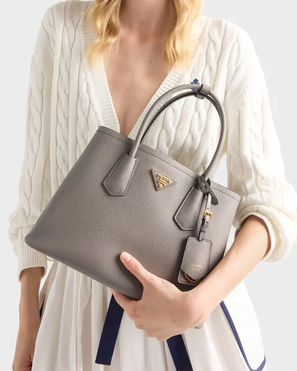 Prada Double Medium Saffiano Leather Bag