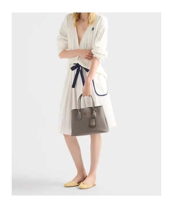 Prada Double Medium Saffiano Leather Bag