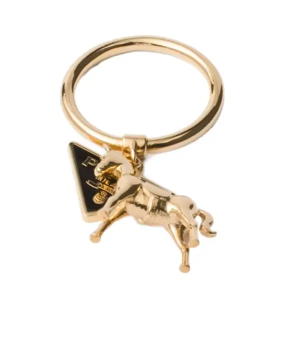 Prada Horse And Logo Ring