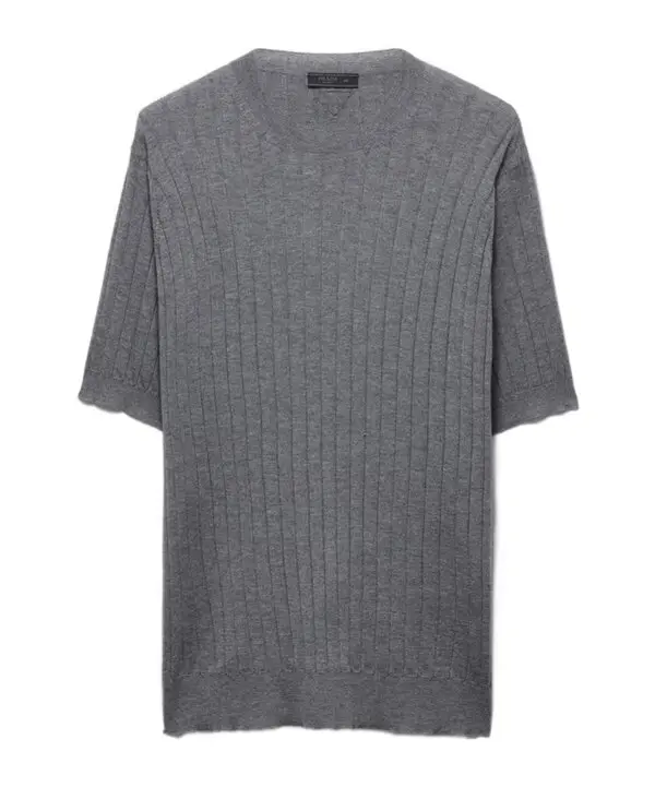 Prada Cashmere And Silk Crew-neck Sweater