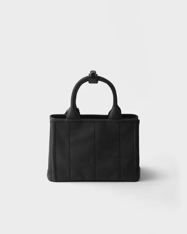 Prada Jardinière Small Cotton Canvas Bag