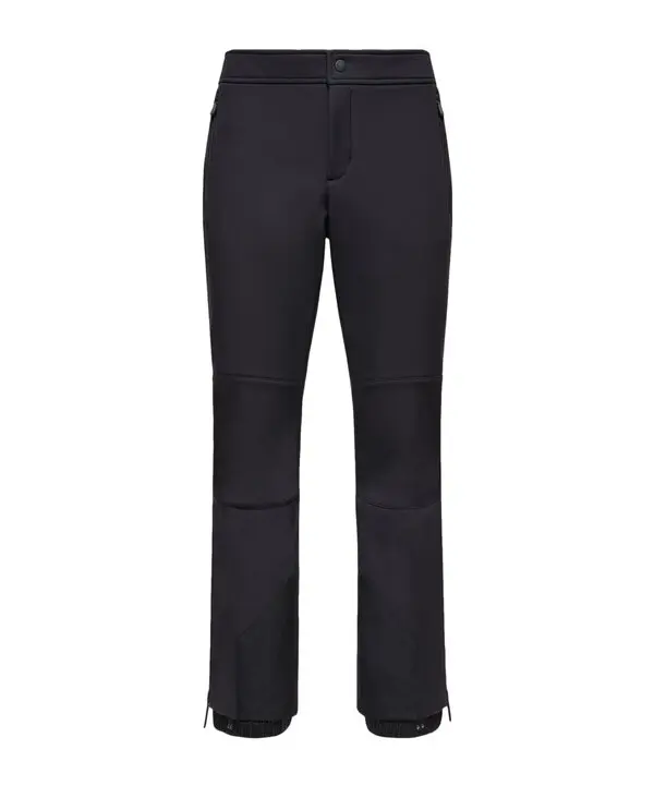 Moncler Poplin Ski Pants With Leather Logo Detail