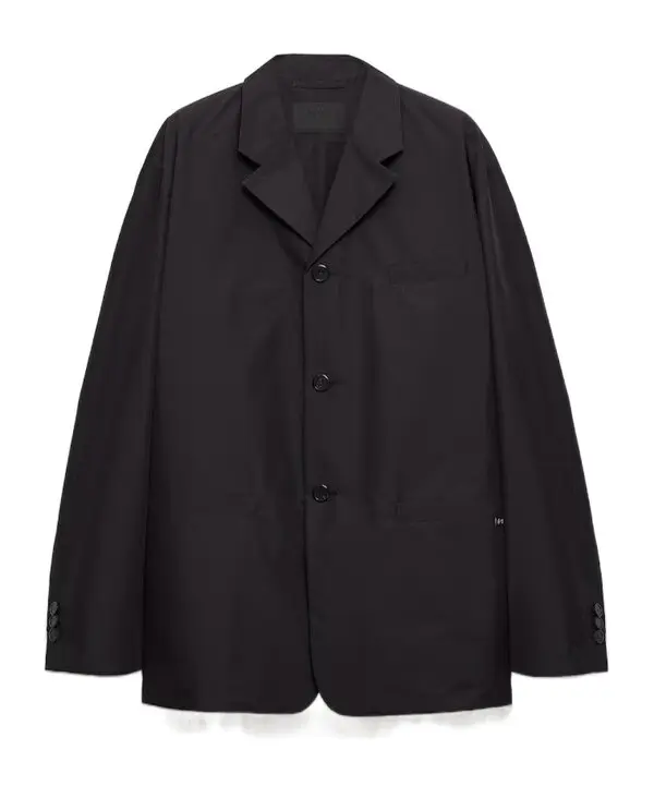 Prada Single-breasted Technical Cotton Jacket